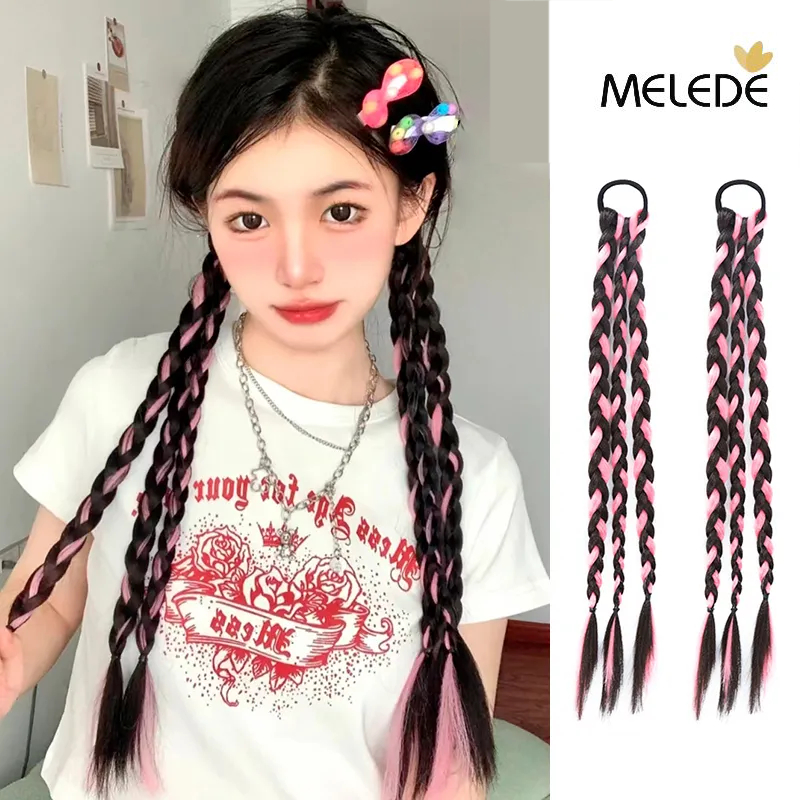 Jual MELEDE 1 barang Tali Rambut Ekstensi Kepang Ekor Kuda Model Tulang ...