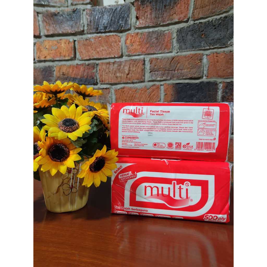 Jual Tissue MULTI 500 helai facial tissue 2ply tisu wajah PROMO ...