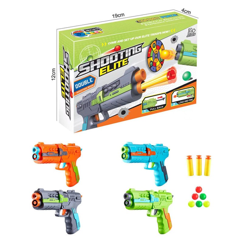 Jual MAINAN ANAK SHOOTING GUN EVA SOFT BULLET GUN 6886-2 PISTOL MAINAN ...