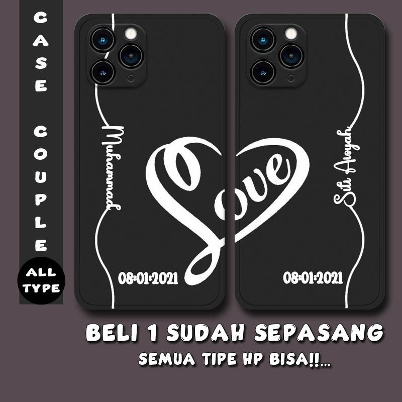 Jual [CC-36] Custom Case Hp COUPLE NAMA BEBAS [ BELI 1 SUDAH DAPAT 2 ...