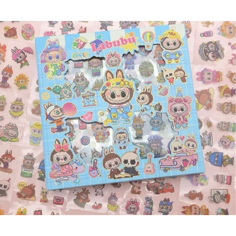 Jual Stiker Box LabuBu Isi 100 / Stiker Tempel Labubu stiker ...