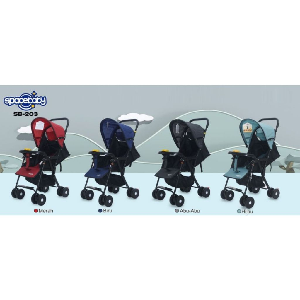 Jual STROLLER SPACE BABY SB-203 // BABY STROLLER SPACE BABY SB-215 ...