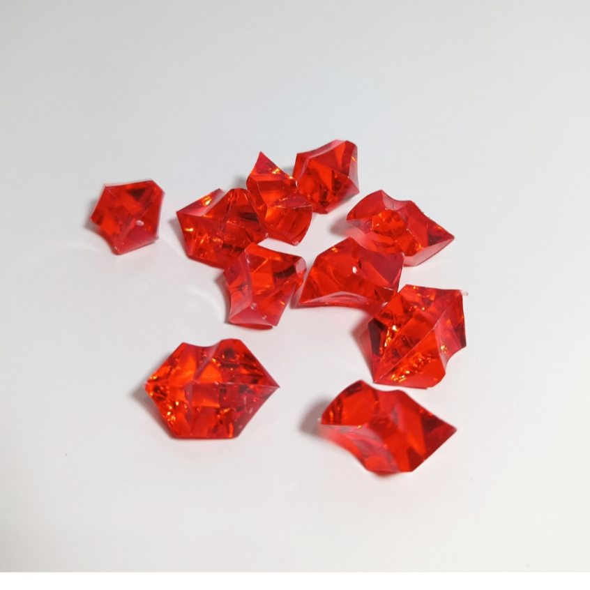 Jual Batu Kristal Akrilik Hiasan Ukuran Besar MERAH | Shopee Indonesia
