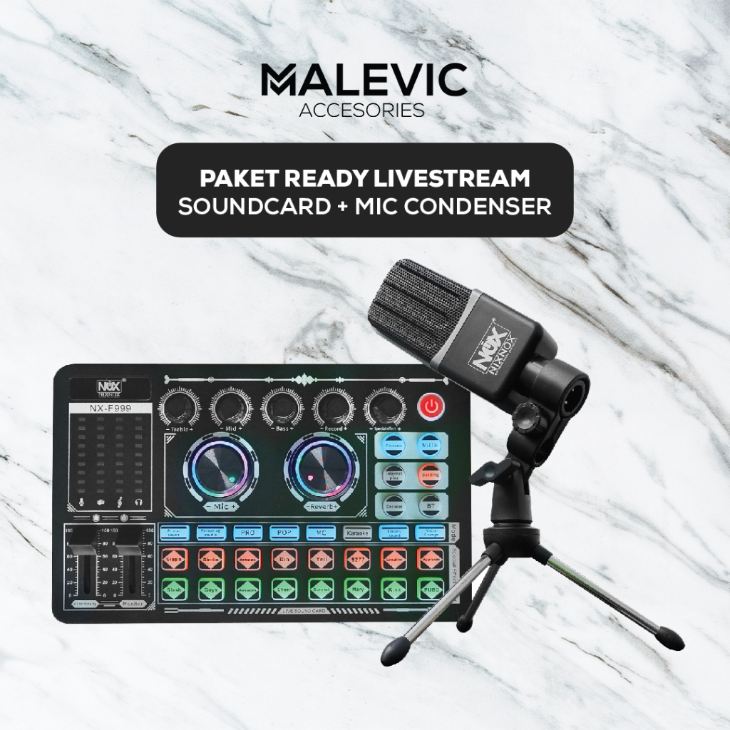 Jual [MA] F999 SoundCard LiveStreaming F999 dan dapat Mikrofon ...