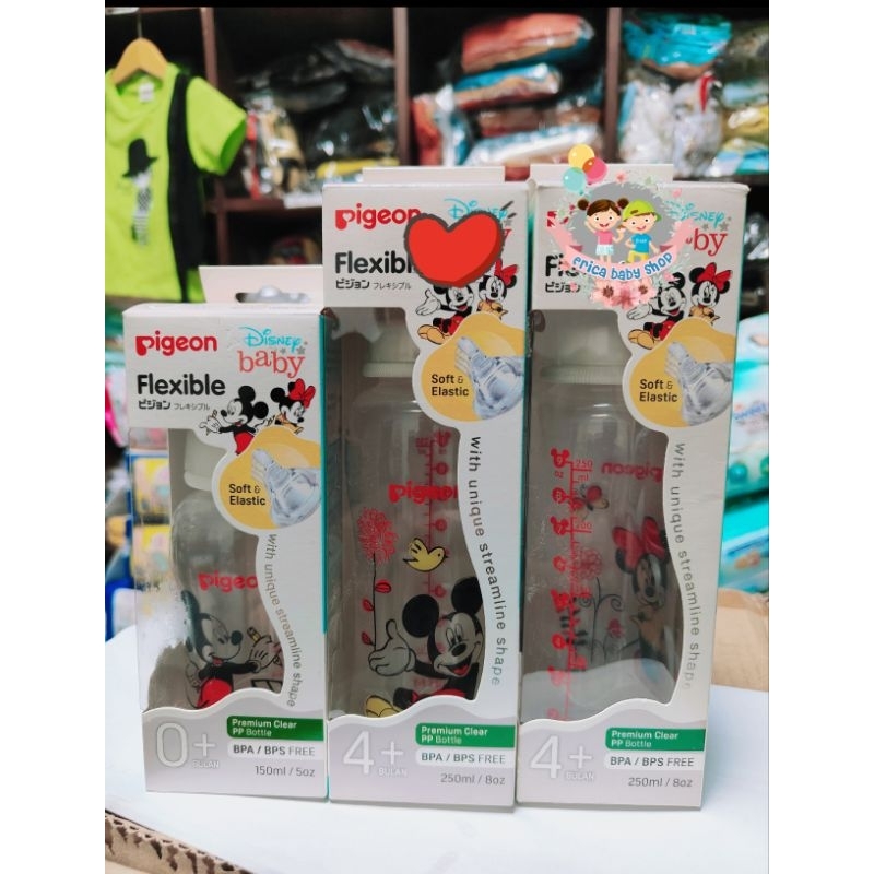 Jual Pigeon Botol Susu Flexible Mickey-Minnie 150 ml (100% ORIGINAL) | Shopee Indonesia