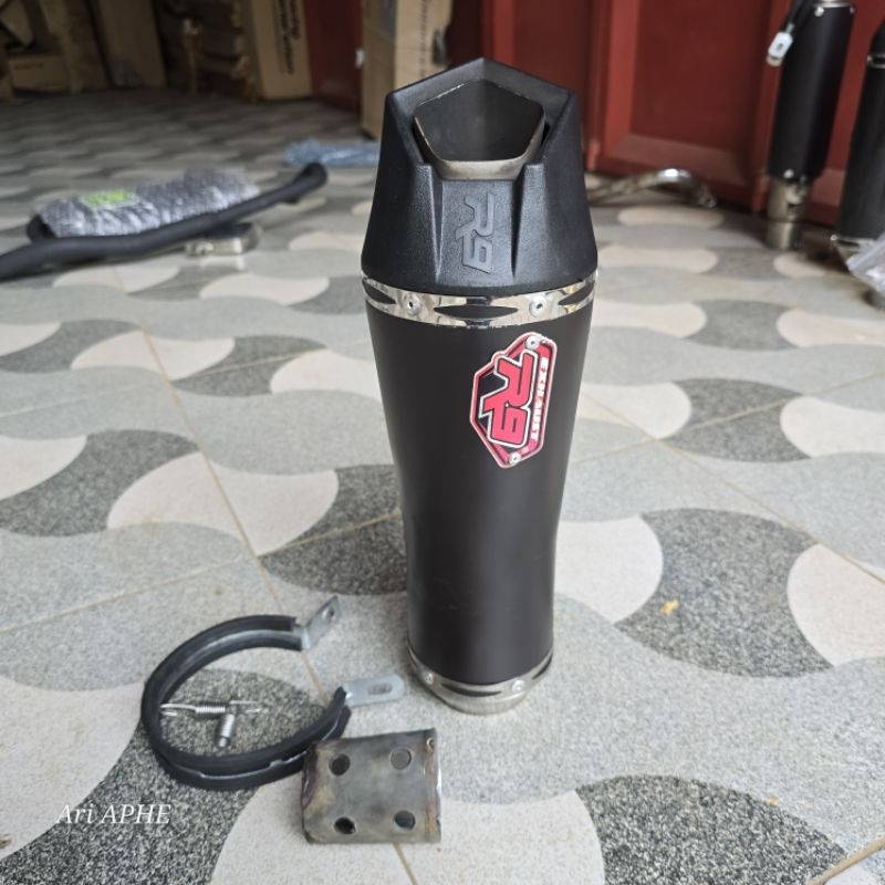 Jual slincer silincer knalpot R9 ALPHA original inlet 60mm | Shopee ...