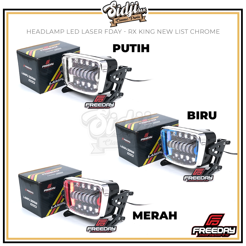 Jual Headlamp Lampu Depan Laser Led List Chrome Hitam Kotak Oval 10 ...
