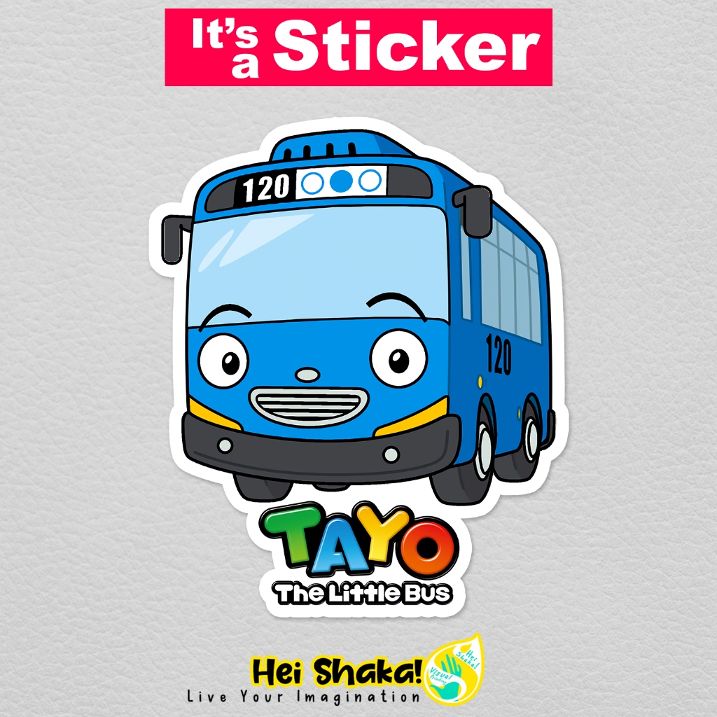 Jual Stiker Tayo Sticker Tayo The Little Bus Kartun Anak Lucu Korea ...