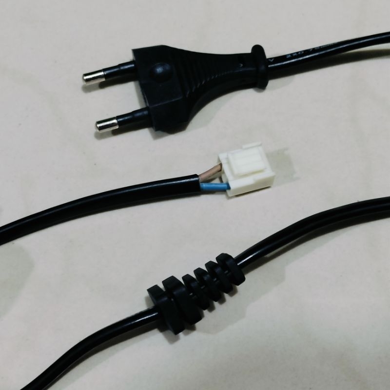 Jual Kabel Power Supply AC Listrik Model Soket 1.5m 2x0.75m Original ...