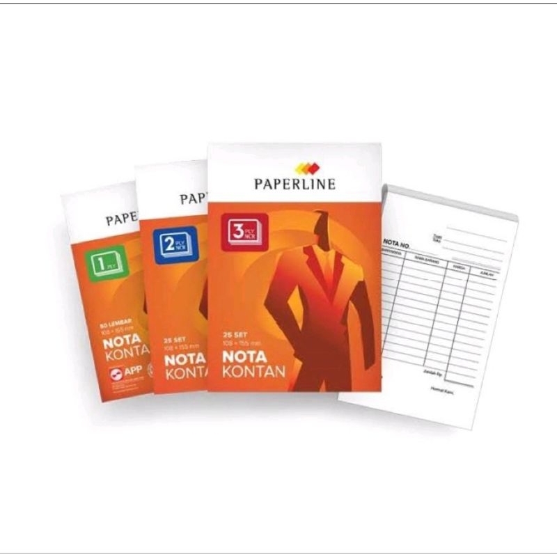 Jual Nota Kontan Paperline Kecil dan Besar Rangkap 1, 2, dan 3 Ply ...