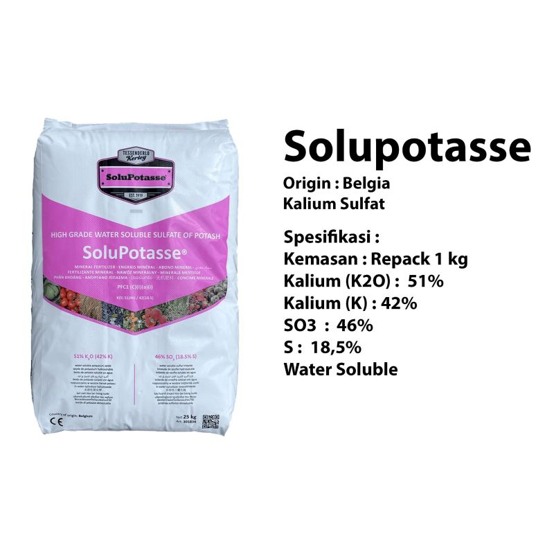 Jual Pupuk Kalium Sulfat High Grade Solupotasse, Origin Belgia, Repack ...