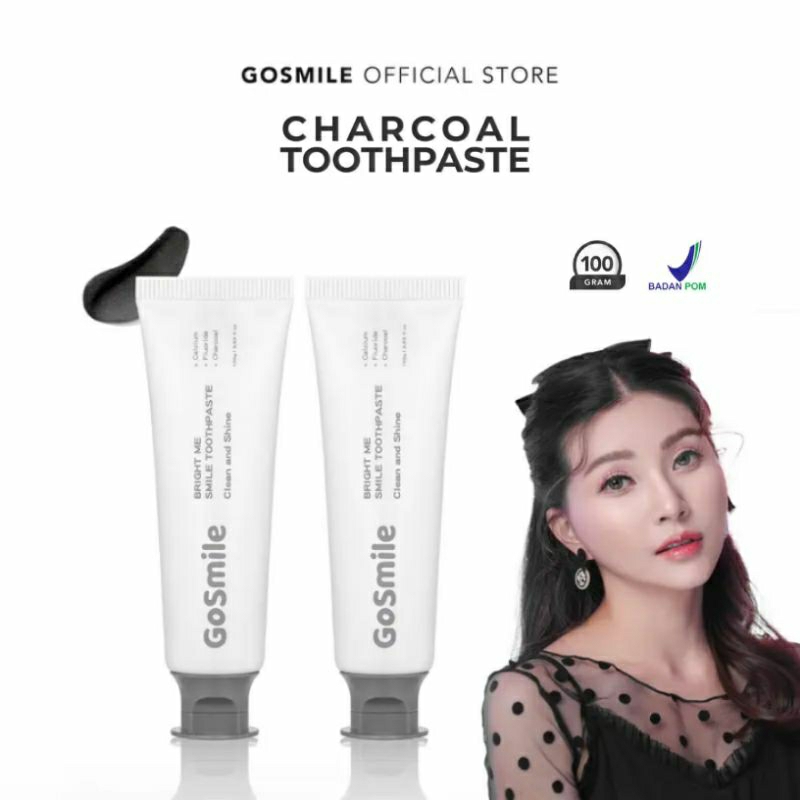 Jual Go Smile Bright Me Smile Charcoal Toothpaste / Pasta Gigi Charcoal ...