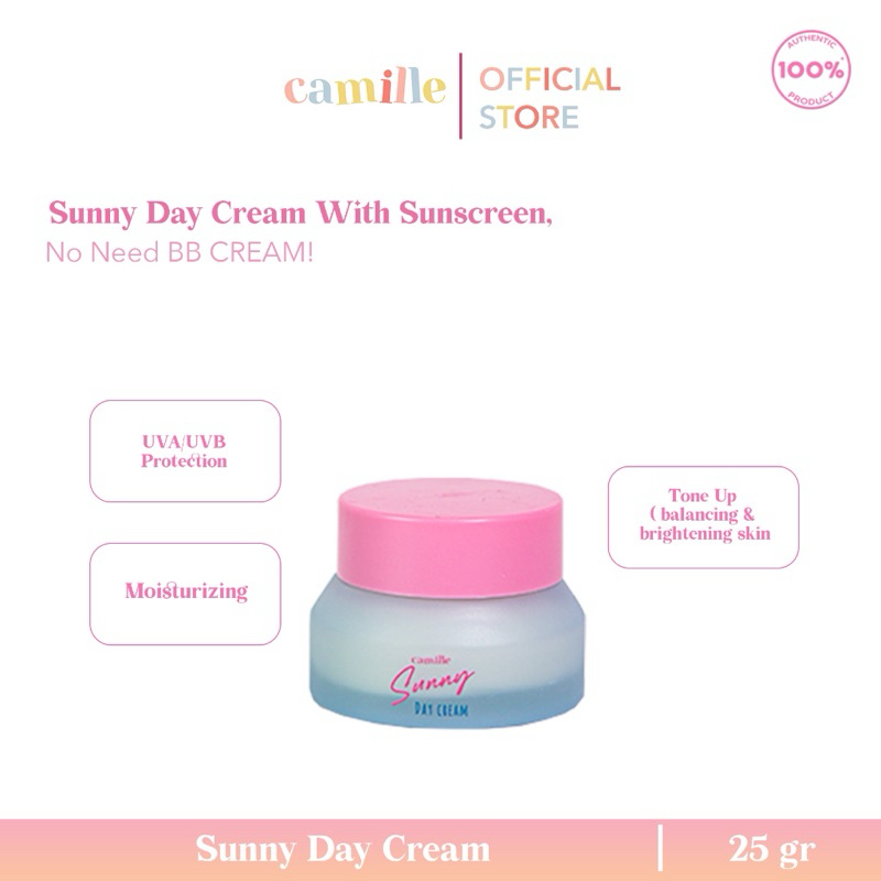 Jual CAMILLE Day Cream Sunny Day READY STOCK Sunscreen UVA UVB ...