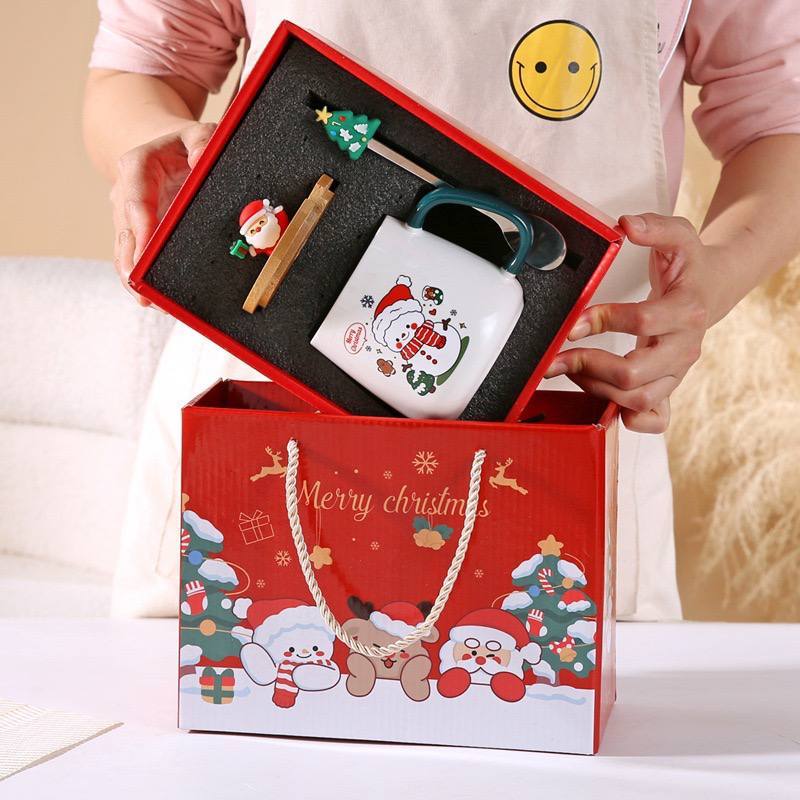 Jual MUG/CUP/GELAS KERAMIK EDISI CHRISTMAS/HAMPERS GELAS NATAL/GIFT SET ...