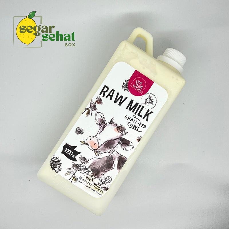 Jual RAW COW MILK SUSU SAPI GRASSFED 1L - GUT WELL SOON | Shopee Indonesia