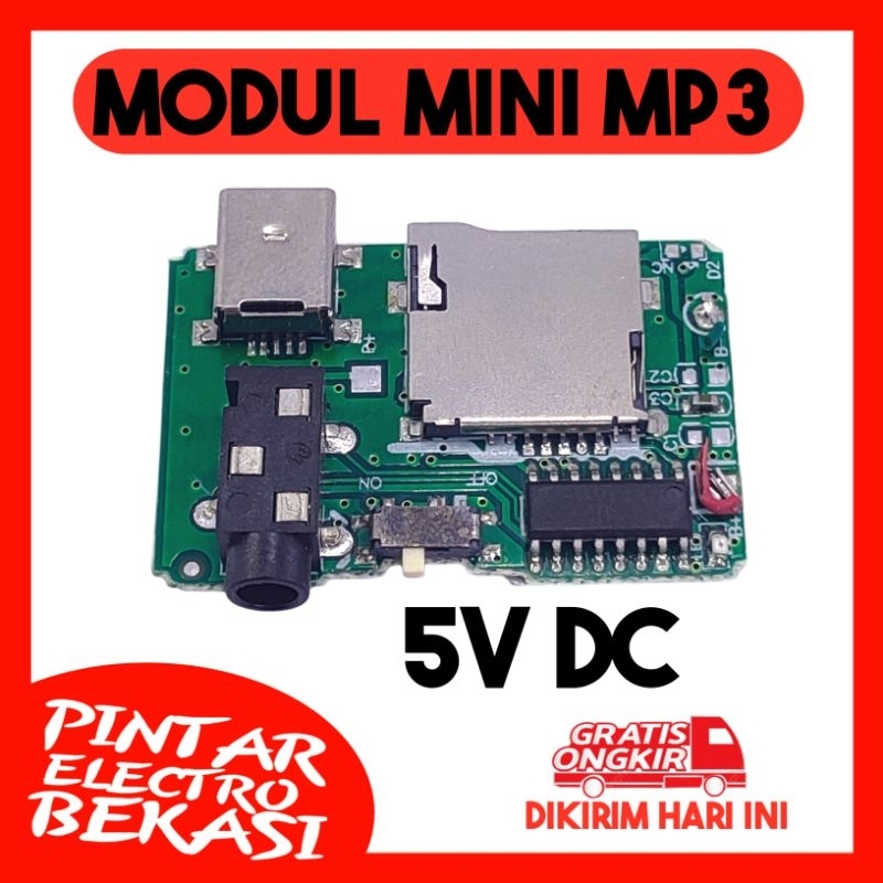 Jual Modul Mini mp3 player 5V SD CARD sudah dites dijamin hidup ...