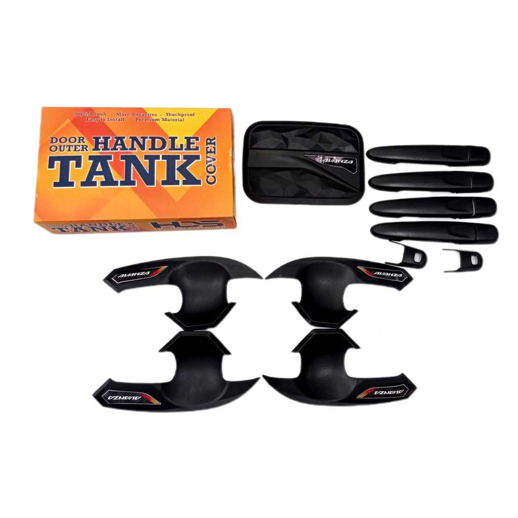 Jual (RIAU IMP) PAKET OUTER HANDEL TANK COVER HITAM DOFF BLACK DOFF ALL ...