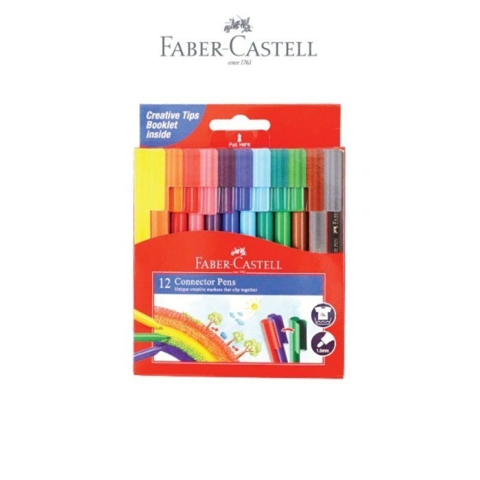 Jual Connector Pen 12 warna Faber Castell / Spidol Mewarnai kreatif Faber Castell | Shopee Indonesia