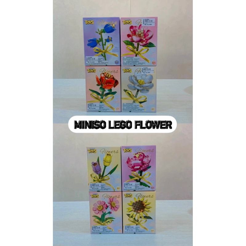 Jual MINISO BUILDING BLOCK FLOWER / LEGO BUNGA | Shopee Indonesia