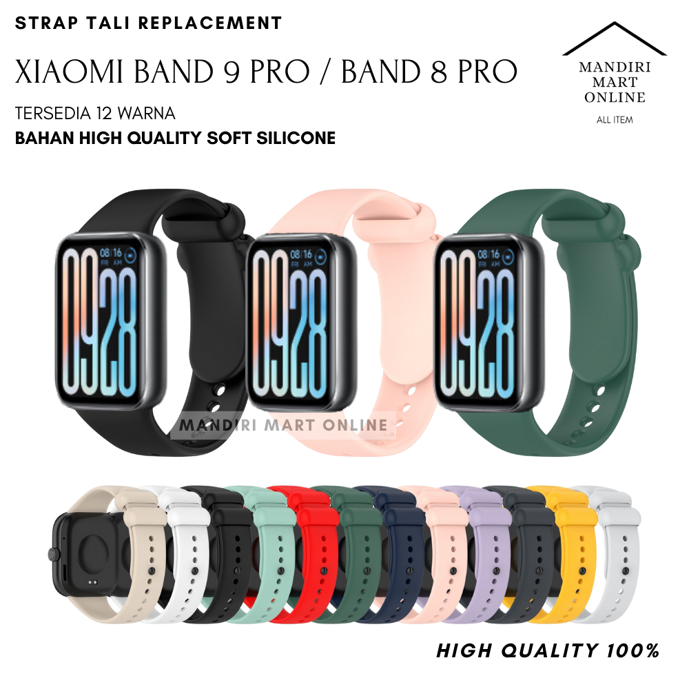 Jual Strap Xiaomi Smart Band 9 Pro / Mi Band 9 Pro Tali Pengganti Xiaomi Mi Band 8 Pro Bahan ...