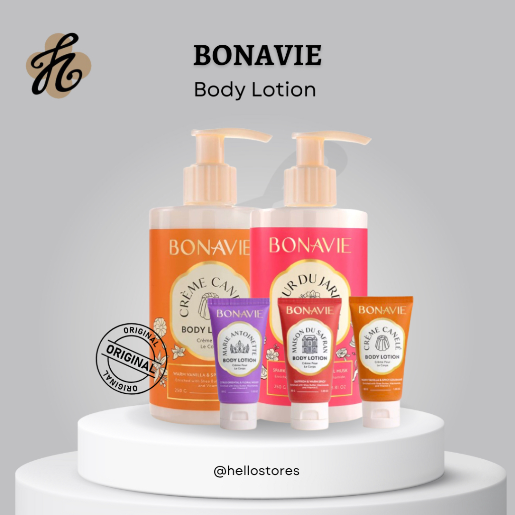 Jual Bonavie Body Lotion Full Size I Bonavie Body Lotion Travel Size ...