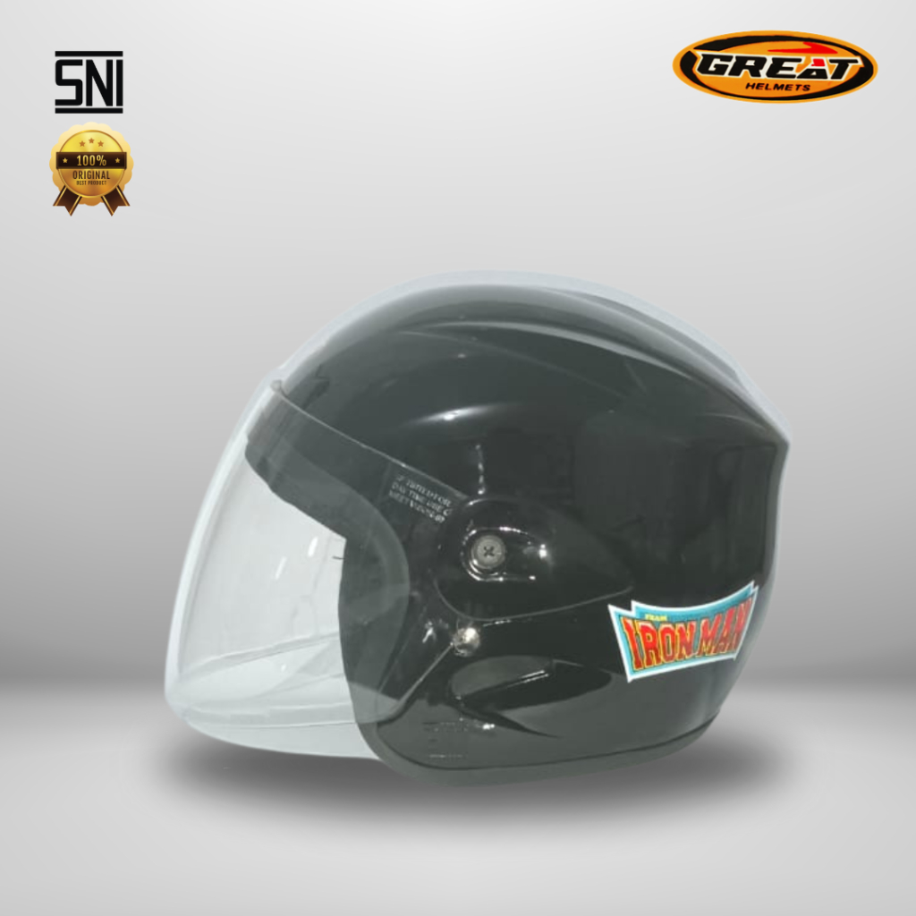 Jual Sultan Helm Anak Kop Hitam Junior 5 Tahun Laki-laki Perempuan Termurah SNI H01 | Shopee ...