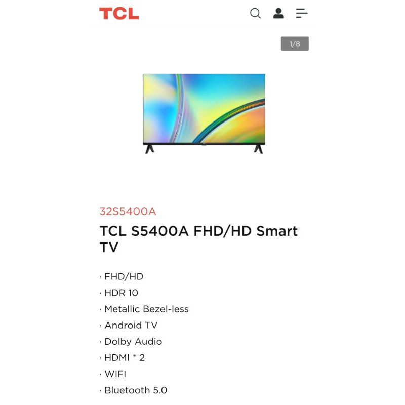 Jual TCL Android TV 32" inchi Type 32S5400A | Shopee Indonesia