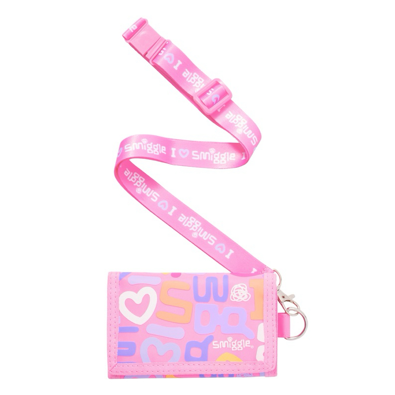 Jual wallet lanyard smiggle pink limited edition | Shopee Indonesia