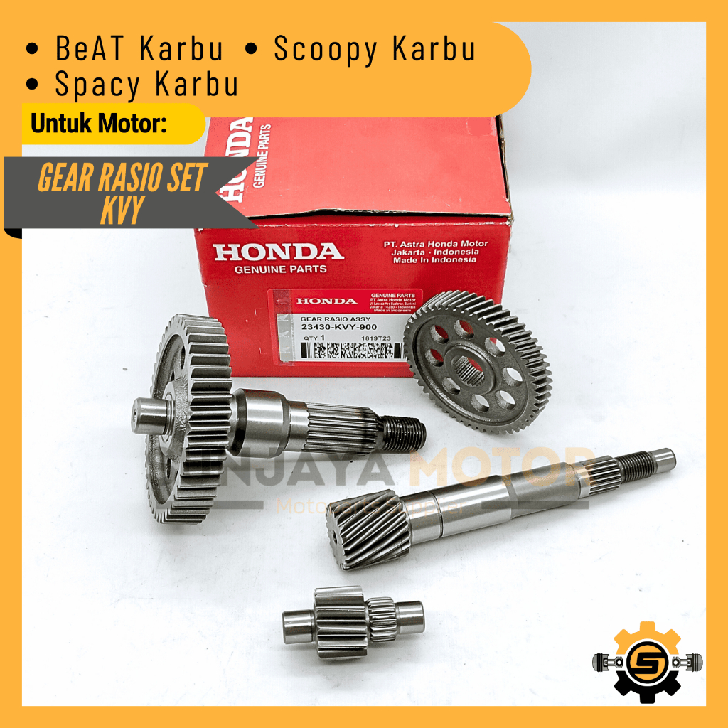Jual Gear Rasio Set Original Honda KVY Gigi Rasio Beat Karbu Scoopy ...