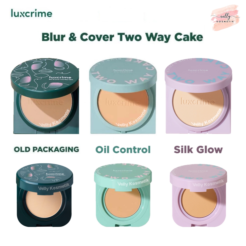 Jual Luxcrime Blur & Cover Two Way Cake TWC 8,5 gr | Mini Size 4,5 gr ...