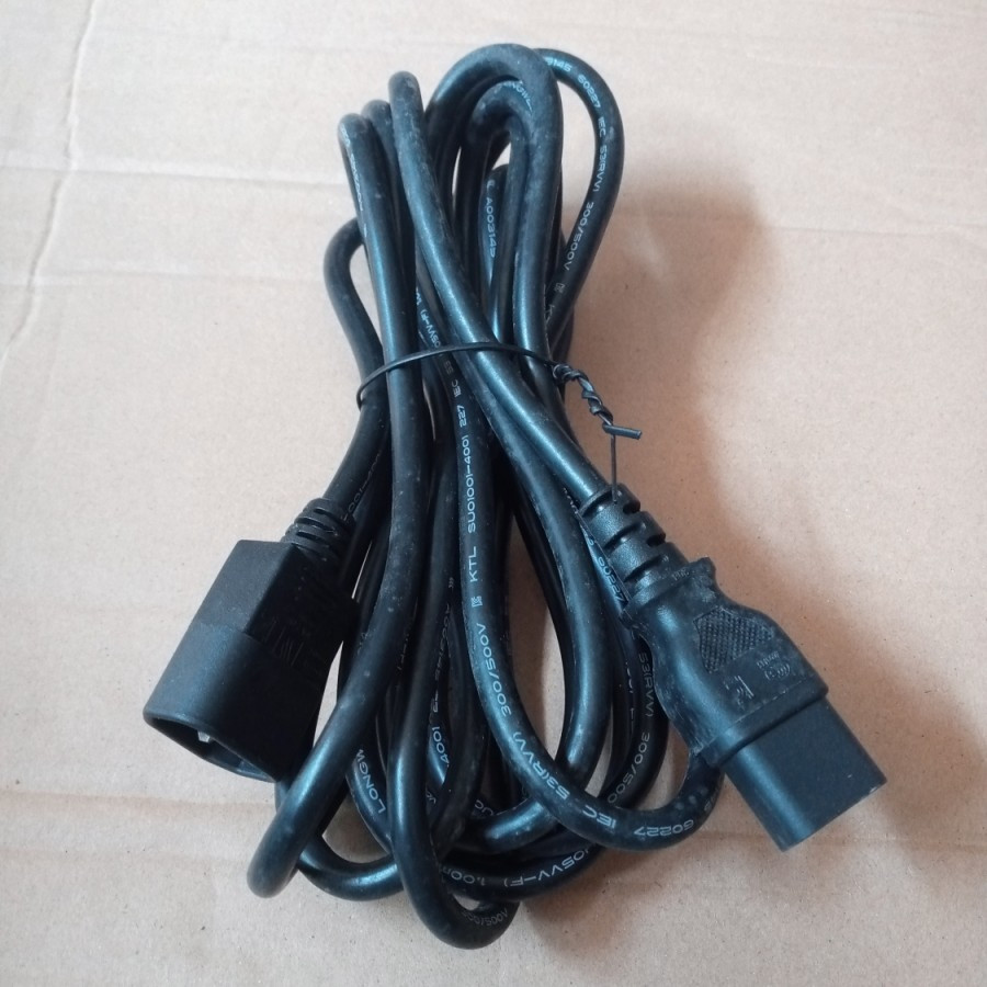Jual Kabel Power Monitor 3.9 Meter C13 to C14 3 x 1mm | Shopee Indonesia