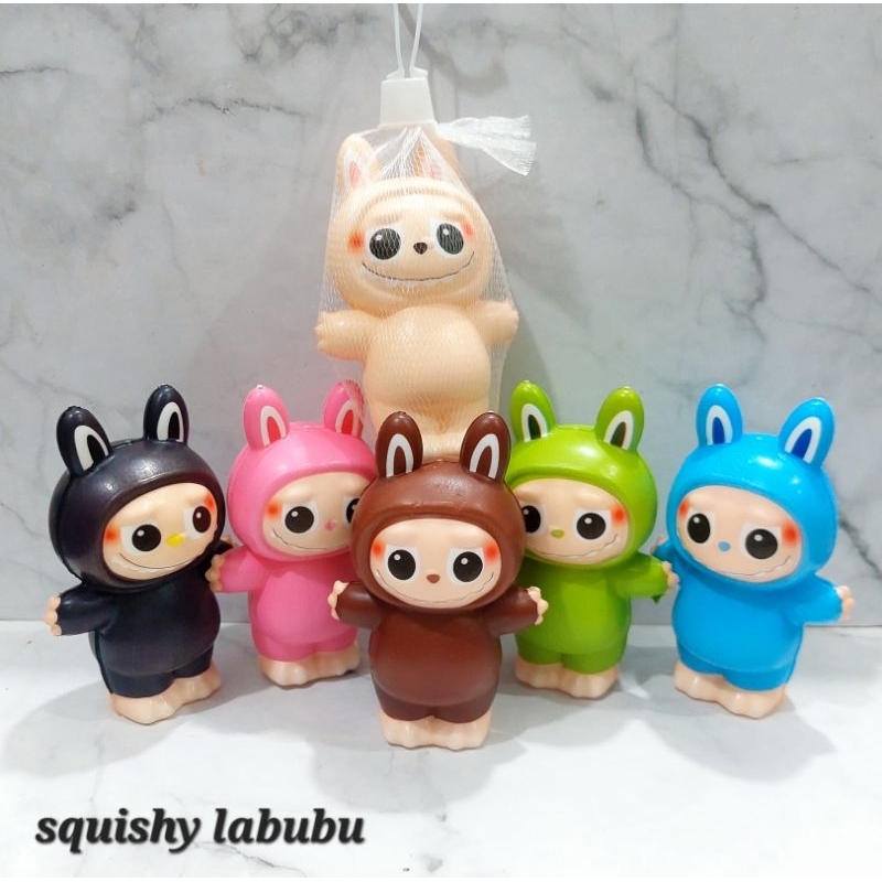 Jual Squishy Labubu jaring Ukuran 12cm / squishy lucu / squishy viral ...