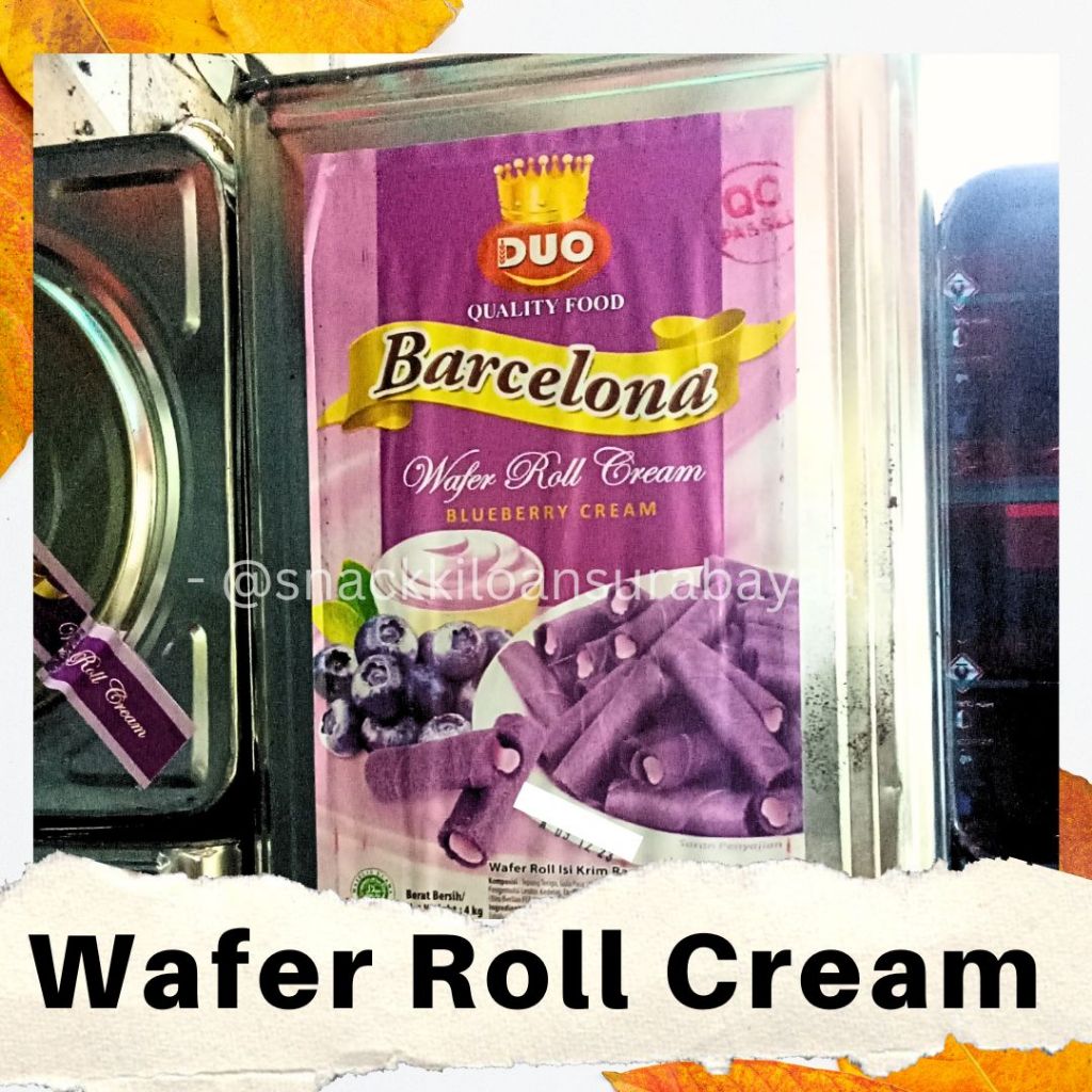 Jual Wafer Roll Cream Blueberry 1 Kaleng ( 4KG )/ Astor Blueberry/Snack ...