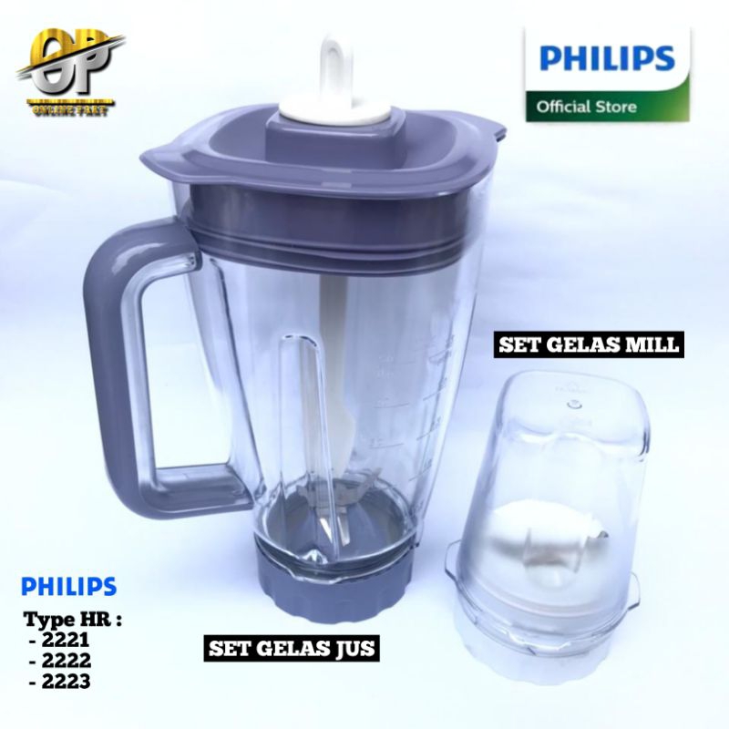 Jual Gelas Jus Blender Philips HR - 2221- 2222 - 2223 Plastik | Shopee ...