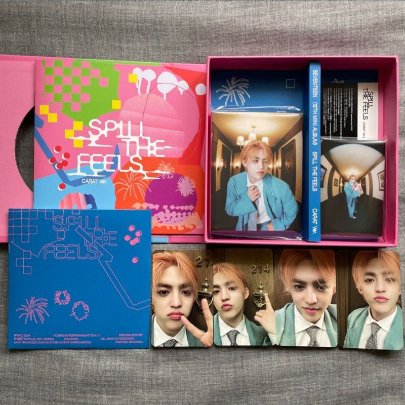 Jual [ READY INA || FREE PC/MERCH OFFICIAL ] SEVENTEEN ALBUM — SPILL THE FEELS CARAT VERSION ...