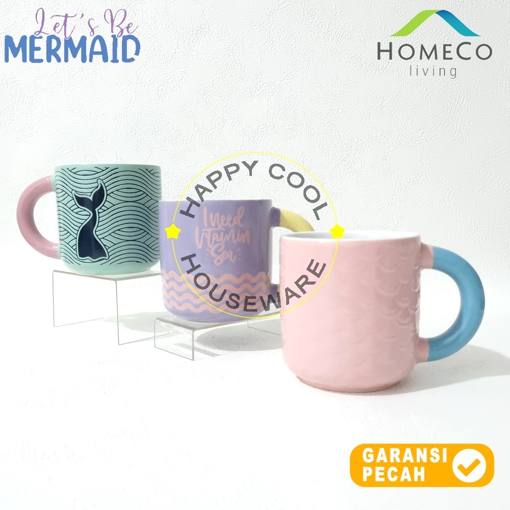 Jual HOMECO 1pcs Mug Deboos Mermaid Keramik 12oz With Sleeve Collection ...