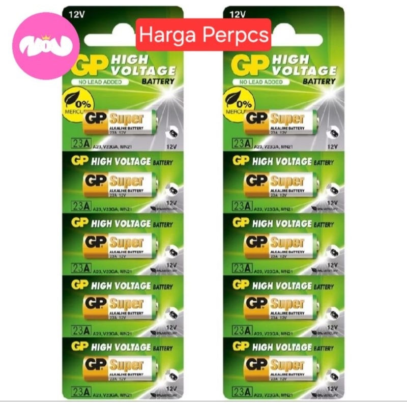Jual Baterai GP 23A 12V Super Alkaline Mattery Batre Bel Rumah Remote ...
