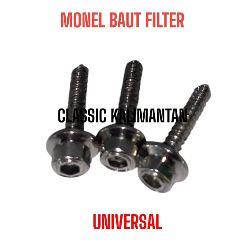 Jual MONEL BAUT FILTER HONDA YAMAHA UNIVERSALL MONEL STANLESS ...