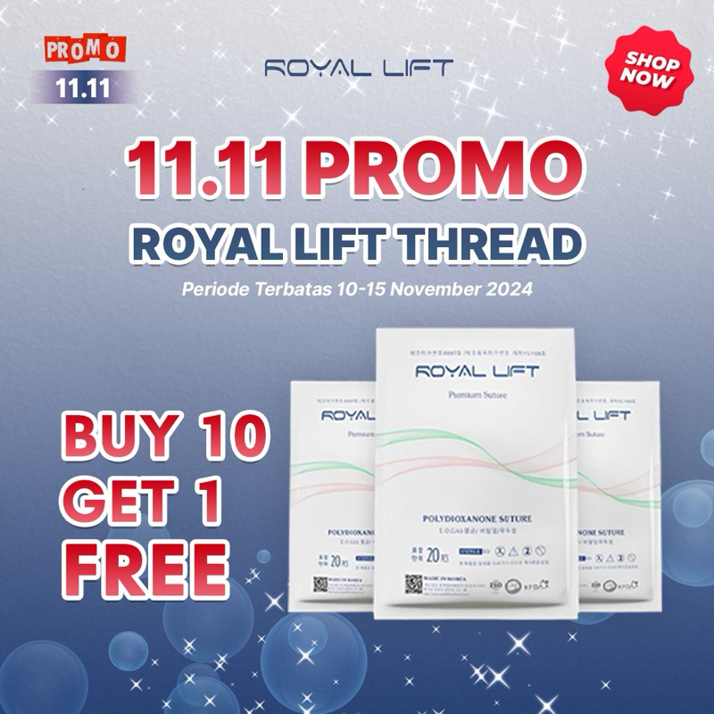 Jual PROMO NOW Royal Lift PDO/PCL Hiko Thread Lift, Nose Thread Lift ...