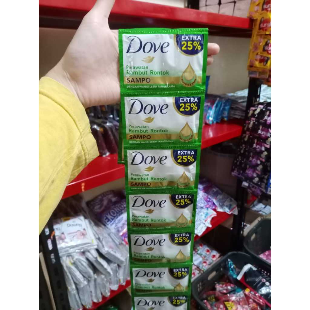 Jual Sampo Dove Renceng isi 12 Sachet EXP 2026 | Shopee Indonesia