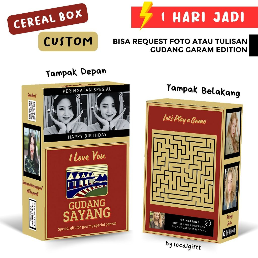 Jual cereal box custom edisi gudang garam | box custom | giftbox custom ...