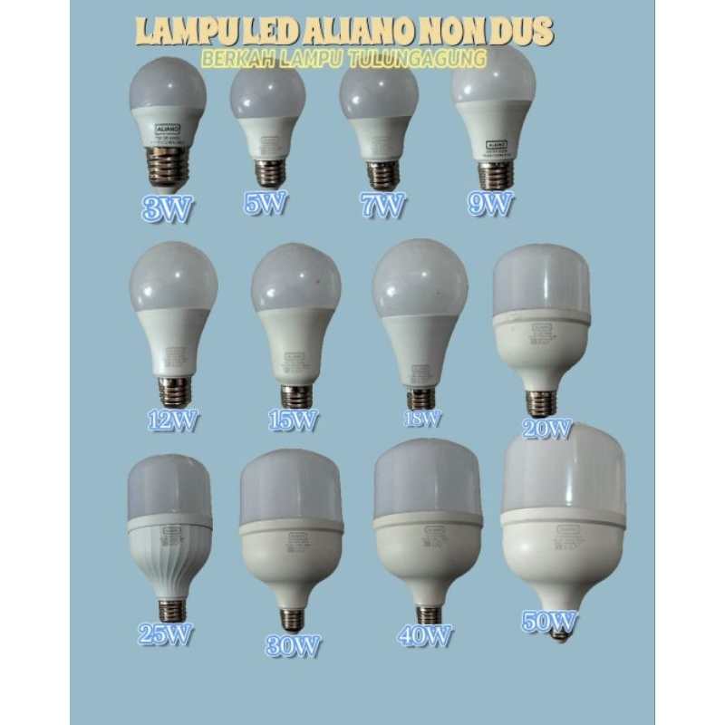 Jual lampu led aliano 5w non dus(TERSEDIA DARI 3W SAMPAI 50W) | Shopee Indonesia