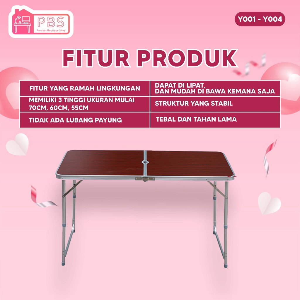 Jual PERABOT Lipat Koper Hpl Meja Kaki Bulat Meja Serbaguna Meja Lipat Portable | Shopee Indonesia