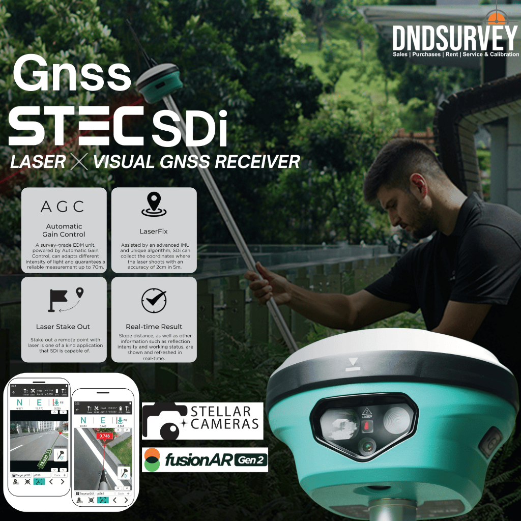 Jual Gps Rtk Stec Sdi Laser Visual Gnss Rtk Receiver Bergaransi 1 Tahun | Shopee Indonesia
