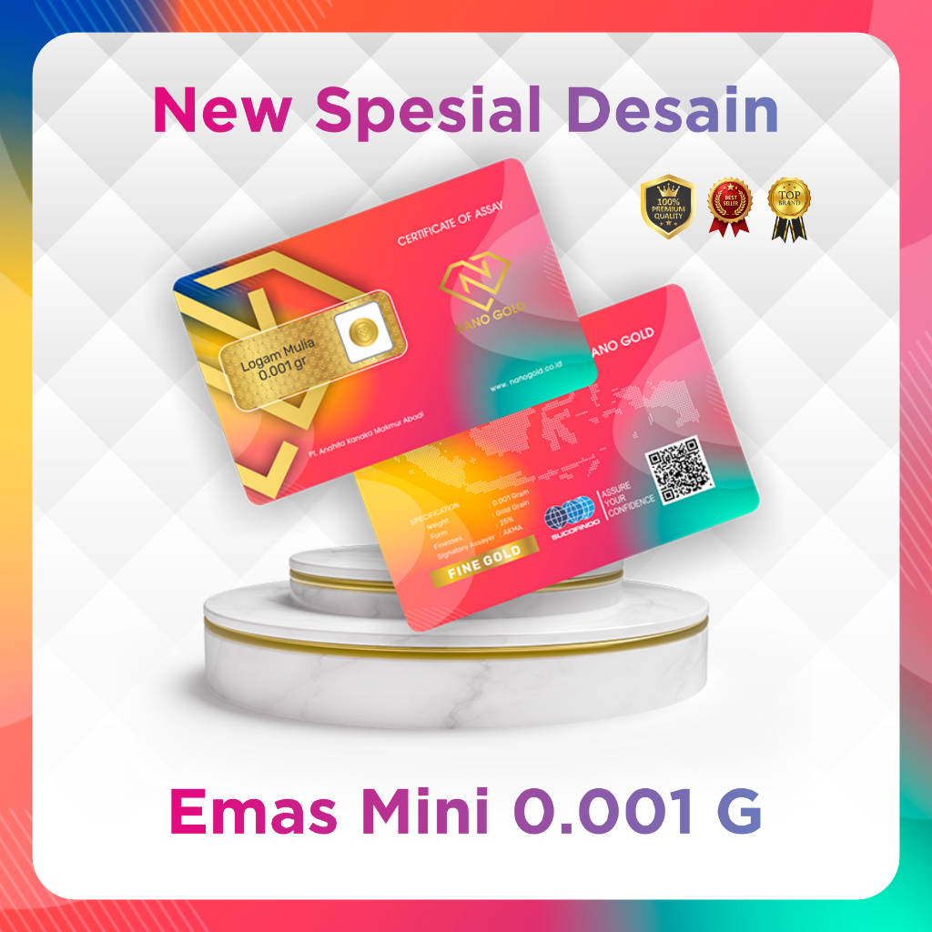 Jual Nanogold emas mini babygold mini gold 0.001 Spesial | Shopee Indonesia