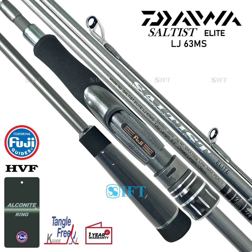 Jual Joran DAIWA SALTIST ELITE LJ | Fuji Alconite + Seat | HVF Blank | Spinning Light Jigging ...