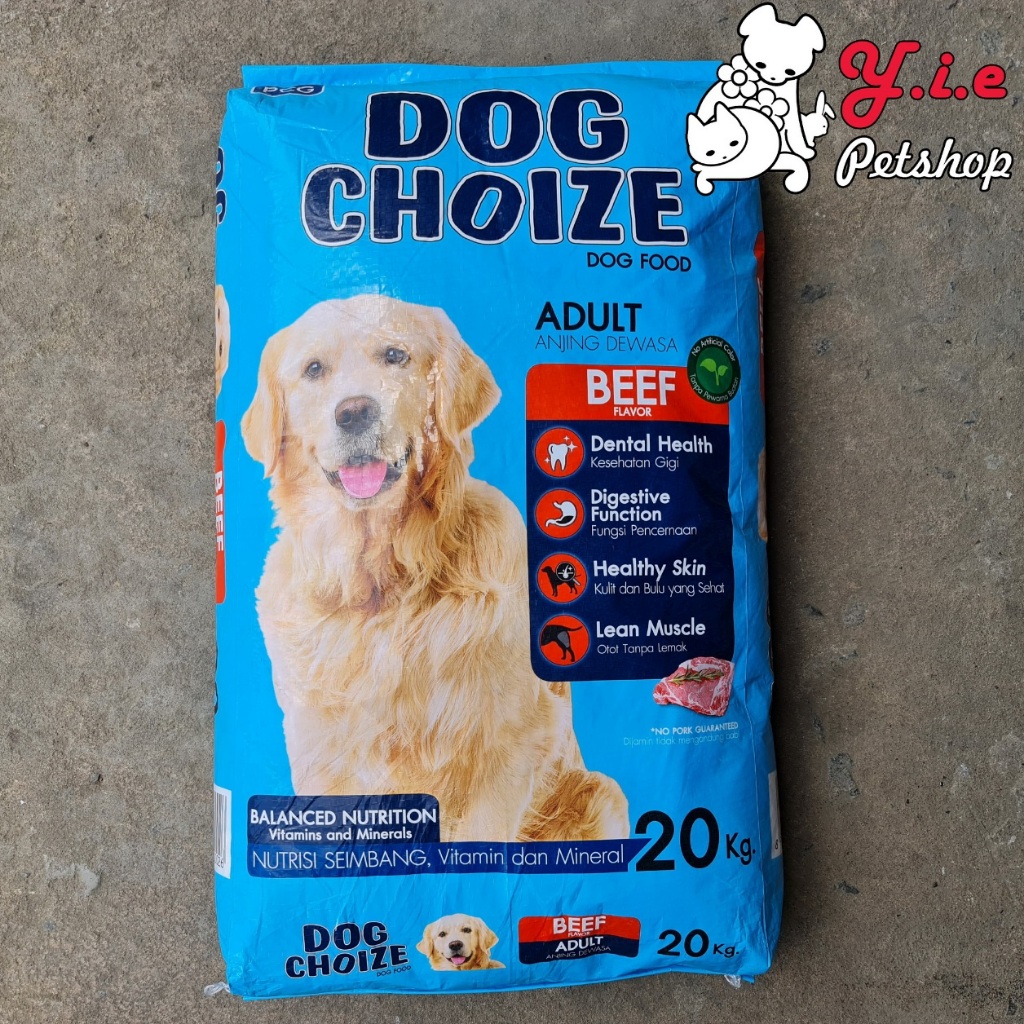 Jual DOG CHOIZE BEEF PAKAN ANJING 20KG | Shopee Indonesia