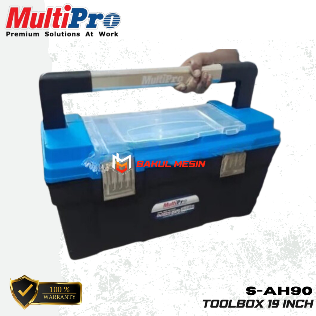 Jual MULTIPRO tool box plastik S-AH90 toolbox 19 inch kotak penyimpanan ...