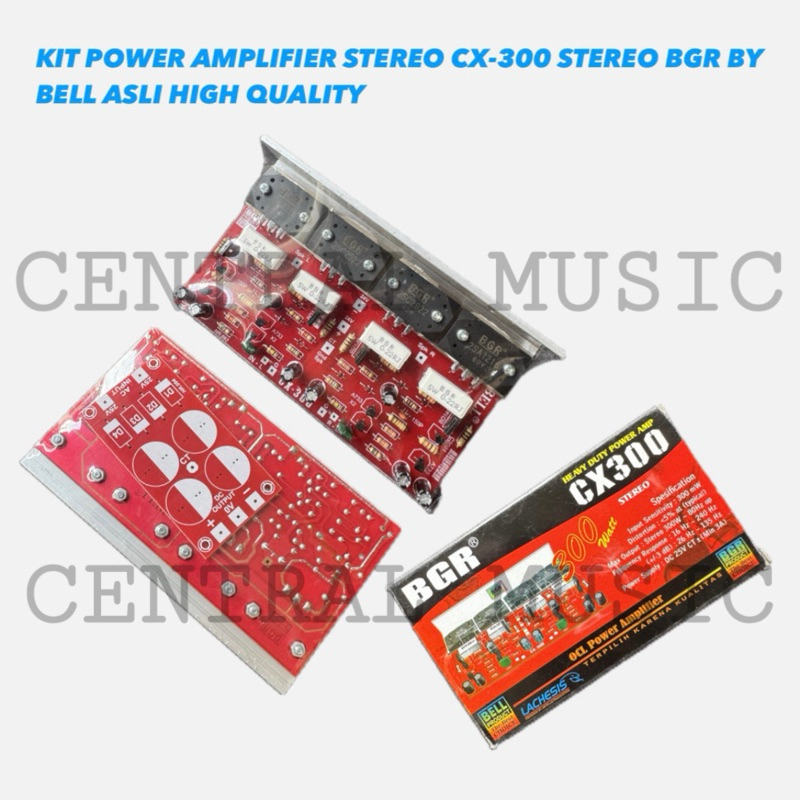 Jual KIT POWER AMPLIFIER STEREO CX-300 STEREO BGR BY BELL ASLI HIGH ...