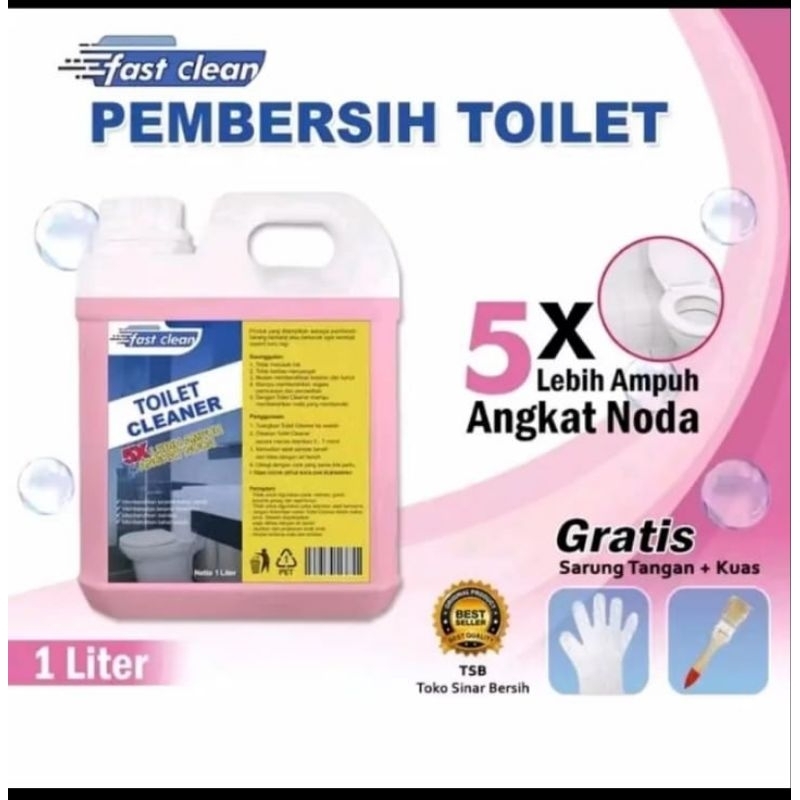 Jual fastclean toilet cleaner cairan pembersih serbaguna 1 liter ...